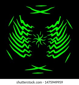 Abstract Logo Green Line Template Stock Vector (Royalty Free ...