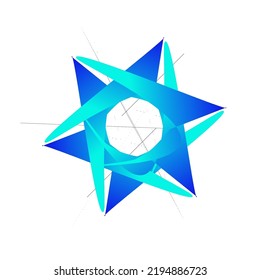 Logo abstracto con gradación multicolor para: vector de stock (libre de ...