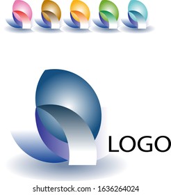 Abstract Logo Swatches Vector Identity Emblems Stock Vector (Royalty ...