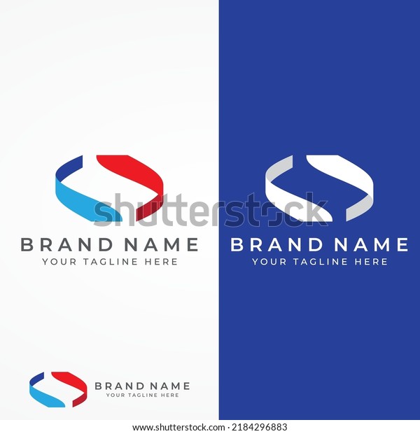 Abstract Logo Swoosh Style Modern Colorslogo Stock Vector (Royalty Free ...