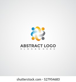 Abstract Simple Person Logo Creative Inspiration Stock Vector (Royalty ...