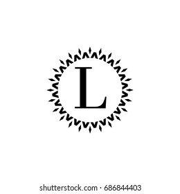 Abstract Logo Vector Letter L Black Stock Vector (Royalty Free ...