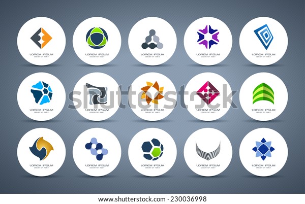 Abstract Logos Collection 1 Stock Vector (Royalty Free) 230036998 ...