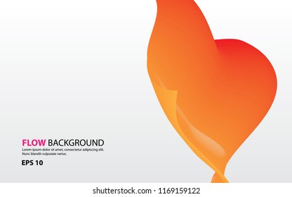 Abstract Love Flow Background Vector Stock Vector (Royalty Free ...