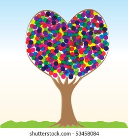 Abstract Love Tree Eps 10 Stock Vector (Royalty Free) 53458084 ...