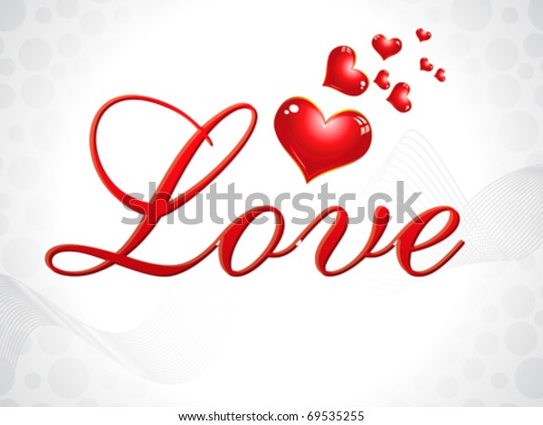 Abstract Love Wallpaper Vector Illustration Stock Vector (Royalty Free ...