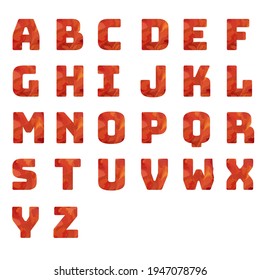 Abstract Low Poly Alphabet Design Stock Vector (Royalty Free ...