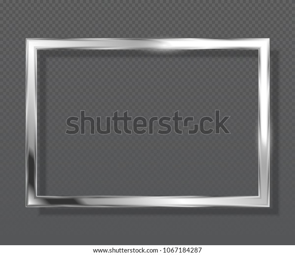 Abstract Luxury Metallic Square Frame On Stock Vector (Royalty Free ...
