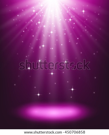 Abstract Magic Pink Light Background Stars เวกเตอร์สต็อก (ปลอดค่า ...