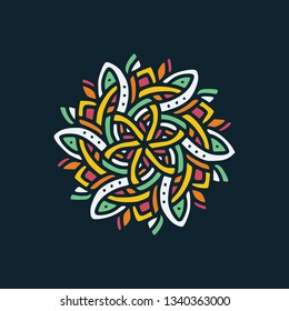 Abstract Mandala 7 Stock Vector (Royalty Free) 1340363000 | Shutterstock