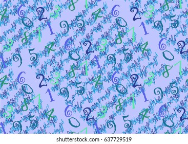 Abstract Mathematics Background Multicolored Figures On Stock Vector ...