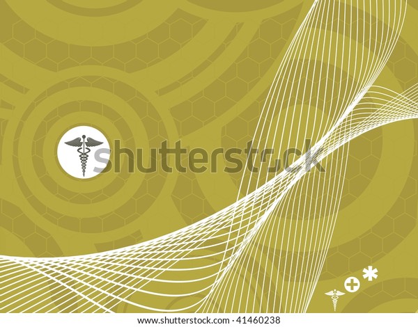Abstract Medical Background Wave Illustration Stock Vector (Royalty ...