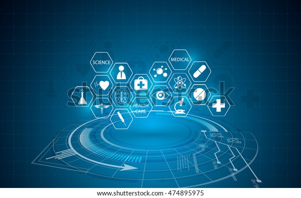 Abstract Medical Innovation Concept Background Stock Vector (Royalty ...