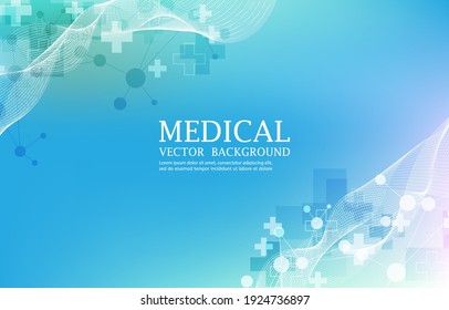 Abstract Medical Vector Blue Wallpaper Design Stock Vector (Royalty ...