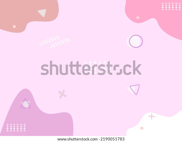 Abstract Memphis Pastel Color Background Stock Vector (Royalty Free ...