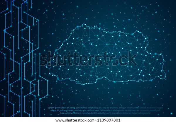 Abstract Mesh Line Point Scales On Stock Vector (Royalty Free) 1139897801