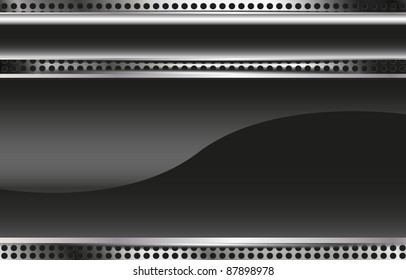 Abstract Metal Background Banner Stock Vector (Royalty Free) 87898978 ...