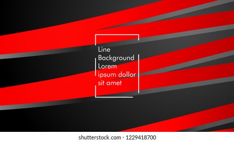 Abstract Metallic Red Black Frame Layout Stock Vector (Royalty Free ...