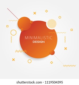 Abstract Minimal Circle Design Modern Geometric Stock Vector (Royalty ...