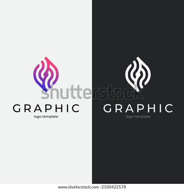 Abstract Minimal Logo Design Vector Illustration Stock Vector (Royalty ...