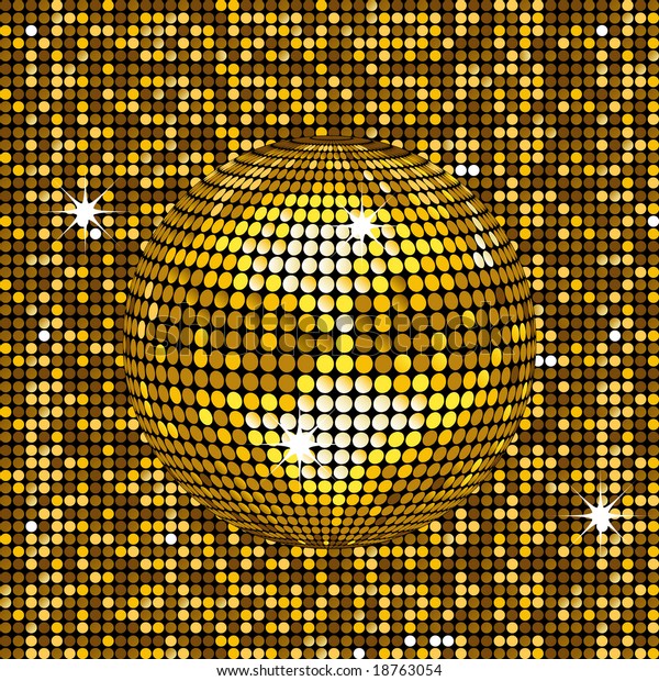 Abstract Mirror Ball Vector Illustration Stock Vector (Royalty Free ...