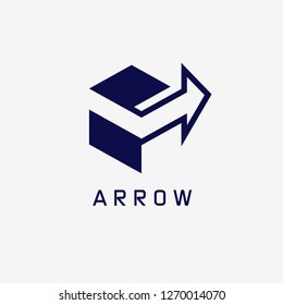Abstract Modern Arrow Logo Template Stock Vector (Royalty Free ...