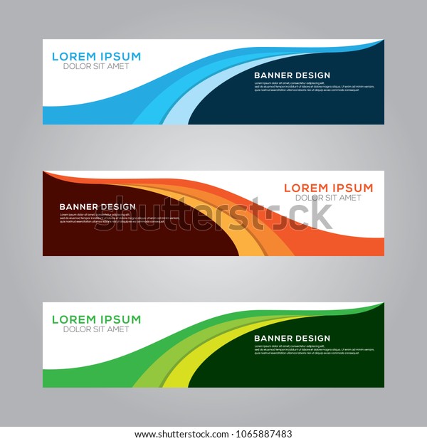 Abstract Modern Banner Background Design Vector Stock Vector (Royalty ...