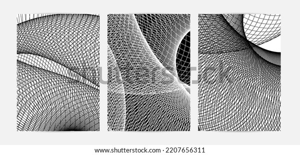 Abstract Modern Black White Blend Texture Stock Vector (Royalty Free ...