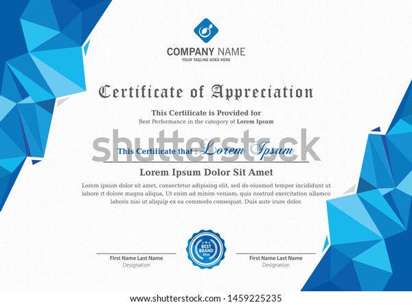 Abstract Modern Certificate Design Modern Certificate Stock Vector ...