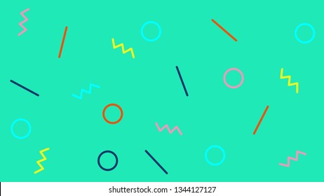 Abstract Modern Colorful Background Different Shapes Stock Vector ...