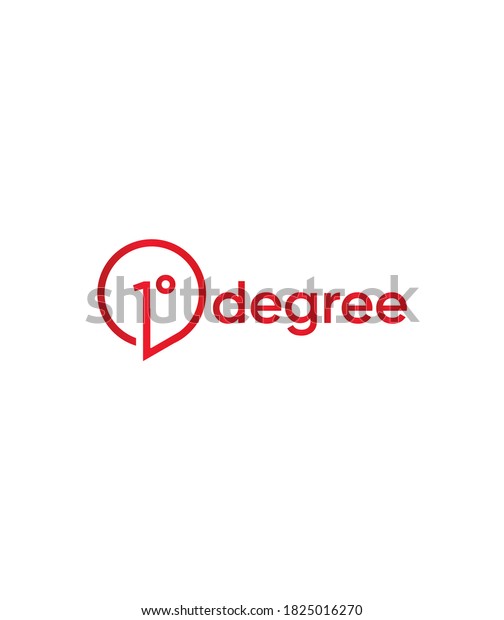 Abstract Modern Creative 1 Degree Logo Stock Vector (Royalty Free ...