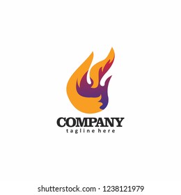 Abstract Modern Fire Logo Unique Fire Stock Vector (Royalty Free ...