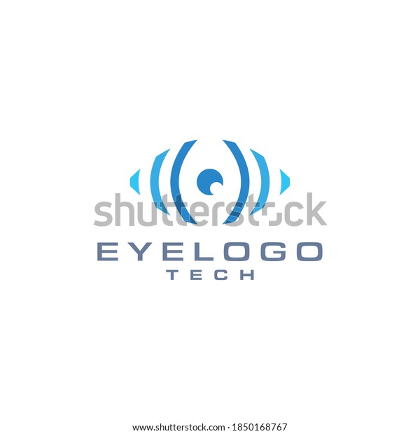 Abstract Modern Minimalist Eye Logo Design Stock Vector (Royalty Free ...