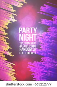 Abstract Modern Party Flyer Vector Illustration Stock Vector (Royalty ...