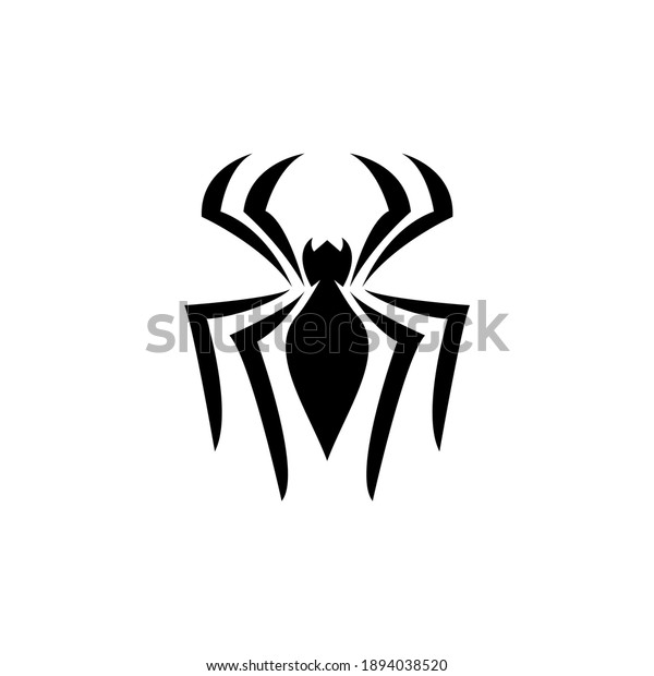 Abstract Modern Simple Spider Logo Stock Vector (Royalty Free ...