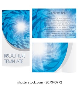 Abstract Modern Technology Brochure Template Background Stock Vector ...
