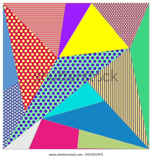 Abstract Modern Triangles Background Pattern Illustration Stock Vector ...