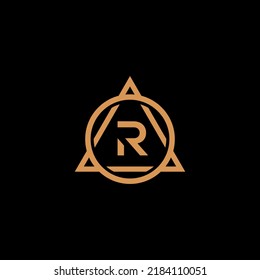 Abstract Monogram Letter R Logo Icon Stock Vector (Royalty Free ...