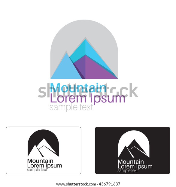 Abstract Mountain Corporate Logo Concept Stock Vector (Royalty Free ...