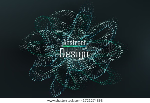 Abstract Music Background Big Data Particle Stock Vector (Royalty Free ...
