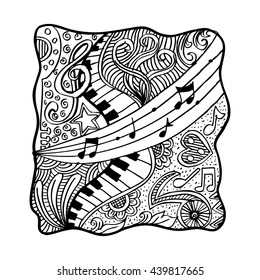 772 Zentangle music Images, Stock Photos & Vectors | Shutterstock