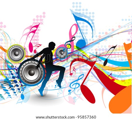 Abstract Music Dance Background Music Event Stock-Vektorgrafik ...