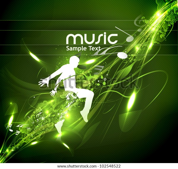 Abstract Music Dance Background Music Event Stock Vector (Royalty Free ...