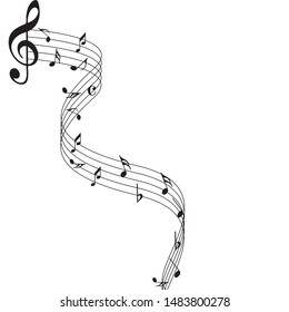 Abstract Music Notes
