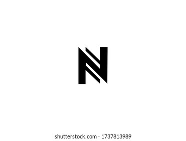 Abstract N Alphabet Logo Vector Stock Vector (Royalty Free) 1737813989 ...