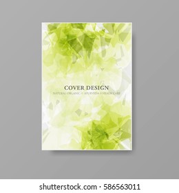 Abstract Natural Organic Design Template Cover Stock Vector (Royalty ...