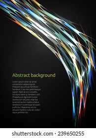 Abstract Neon Lines Vector Illustration Stock Vector (Royalty Free ...