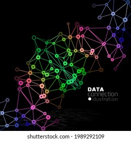 Abstract Network Connection Vector Technology Background Stock Vector ...