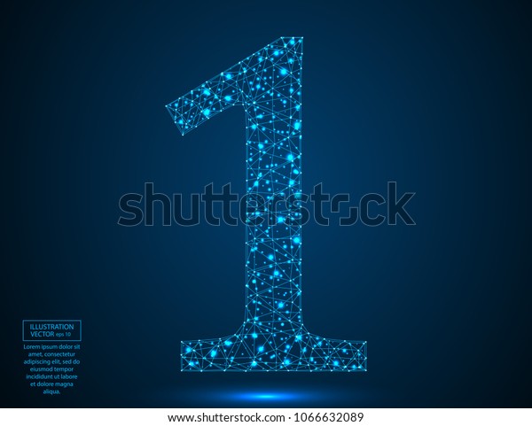 Abstract Number One Figure 1 Consisting Stock Vector (Royalty Free ...