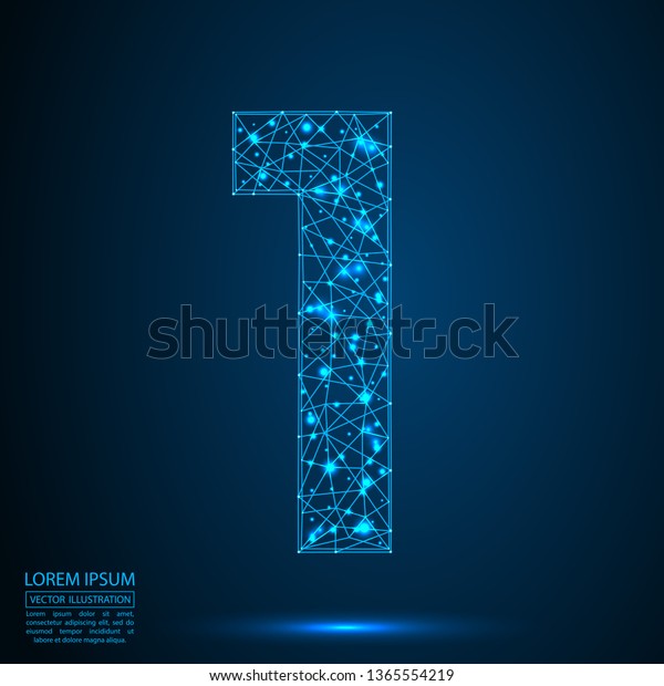 Abstract Number One Figure 1 Consisting Stock Vector (Royalty Free ...